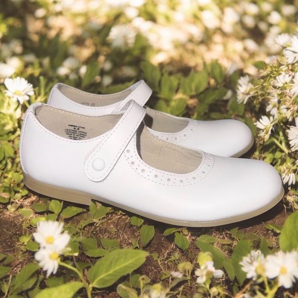FootMates | Shoes | Footmates White Leather Emma Style Mary Jane Dress ...